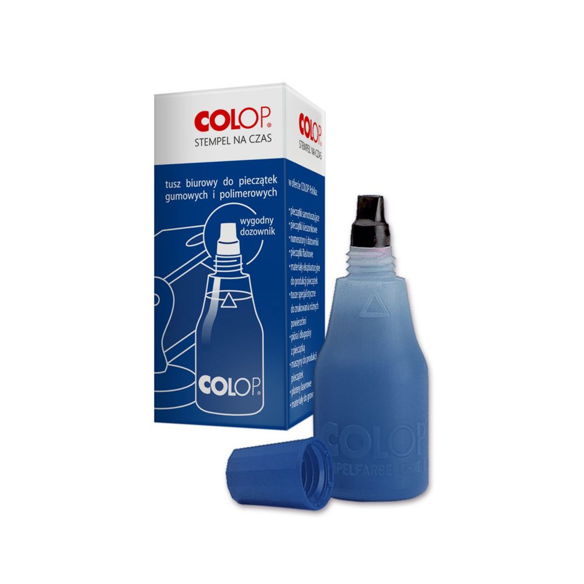 COLOP Tinta de Carimbo 801, 25 ml, Azul - 17955 em corporate.staples.pt.