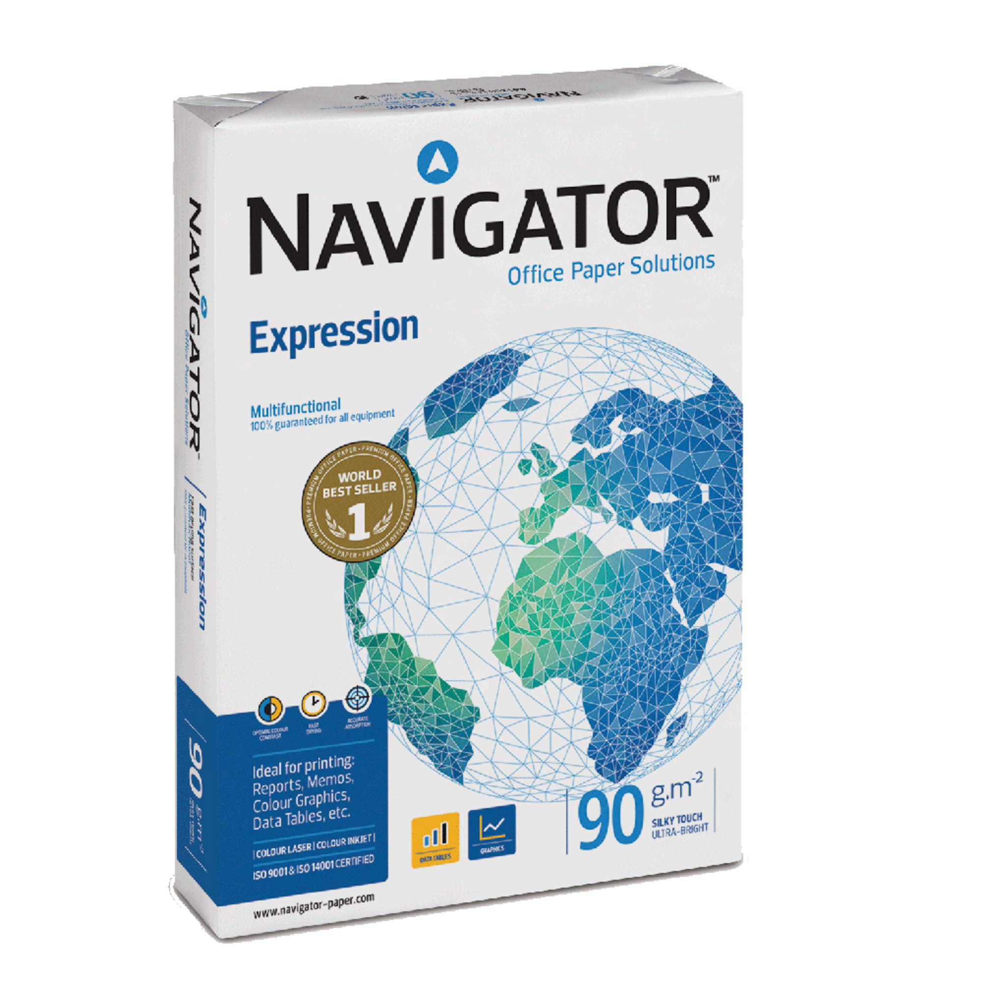 Navigator Papel Impressora A3 Multiusos Express, A3, 90 g/m², Branco ...
