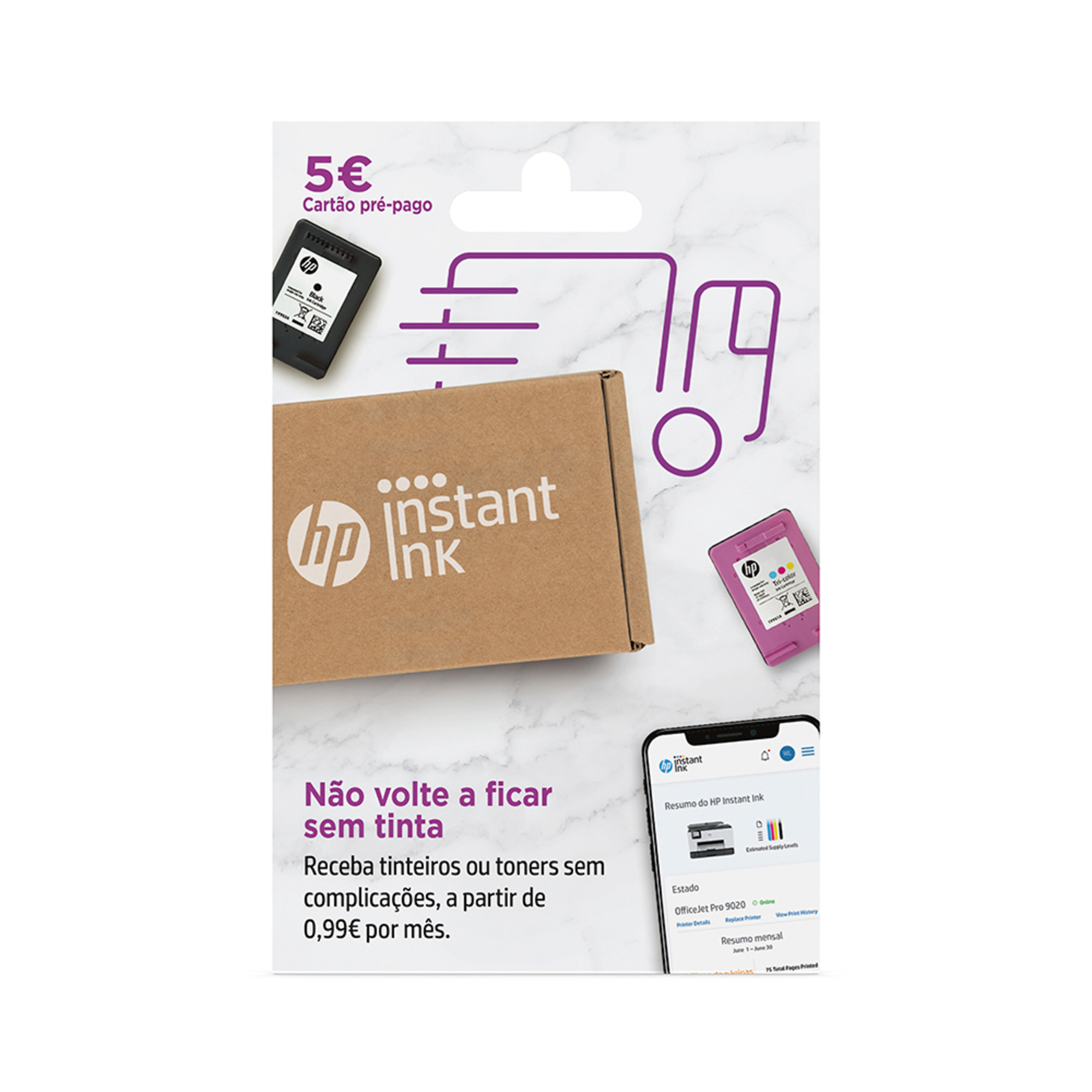 HP Cartão Adesão Instant Ink - 525177 em corporate.staples.pt.