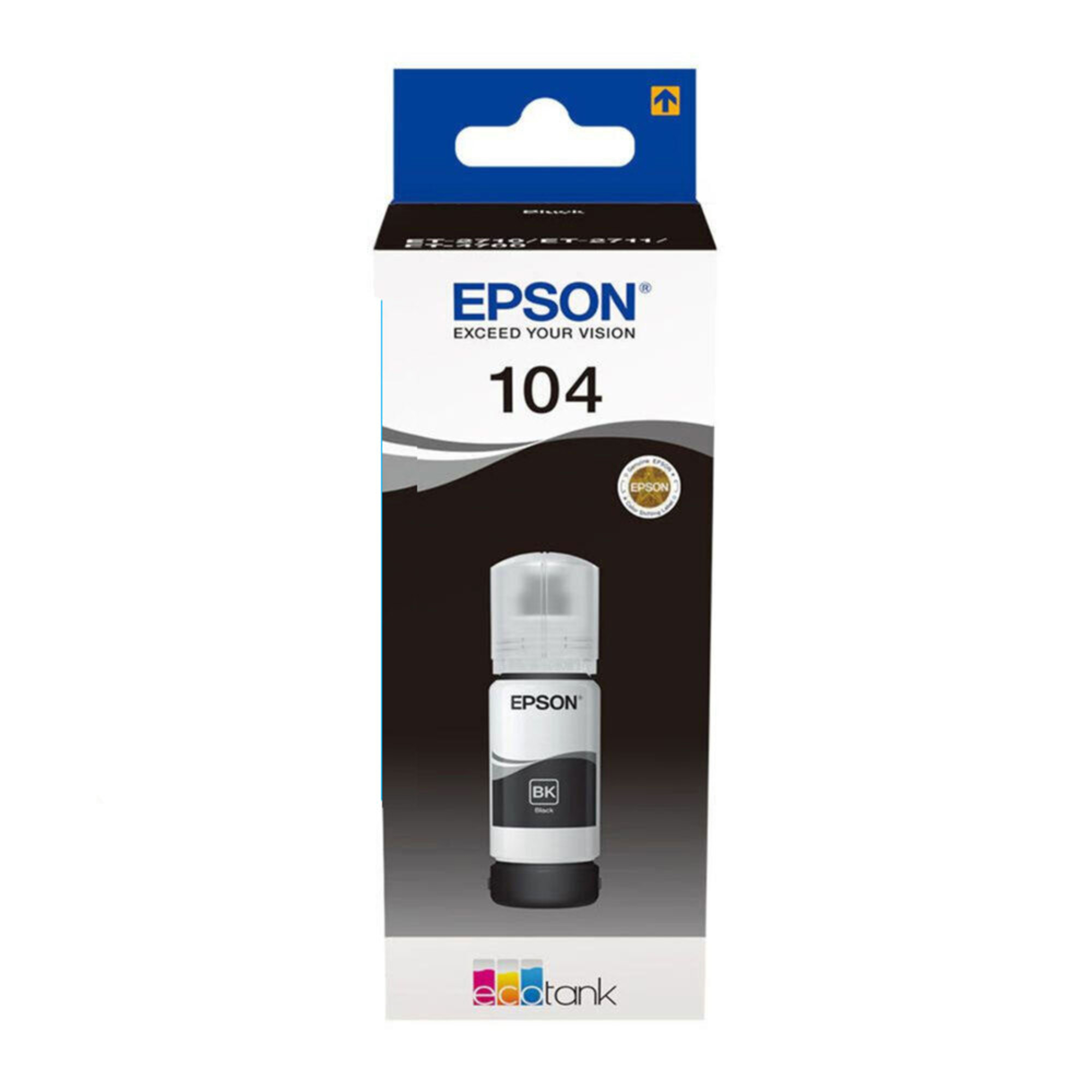 Epson Garrafa de Tinta EcoTank 104, 65ml, Preto, C13T00P140 - 575814 em ...