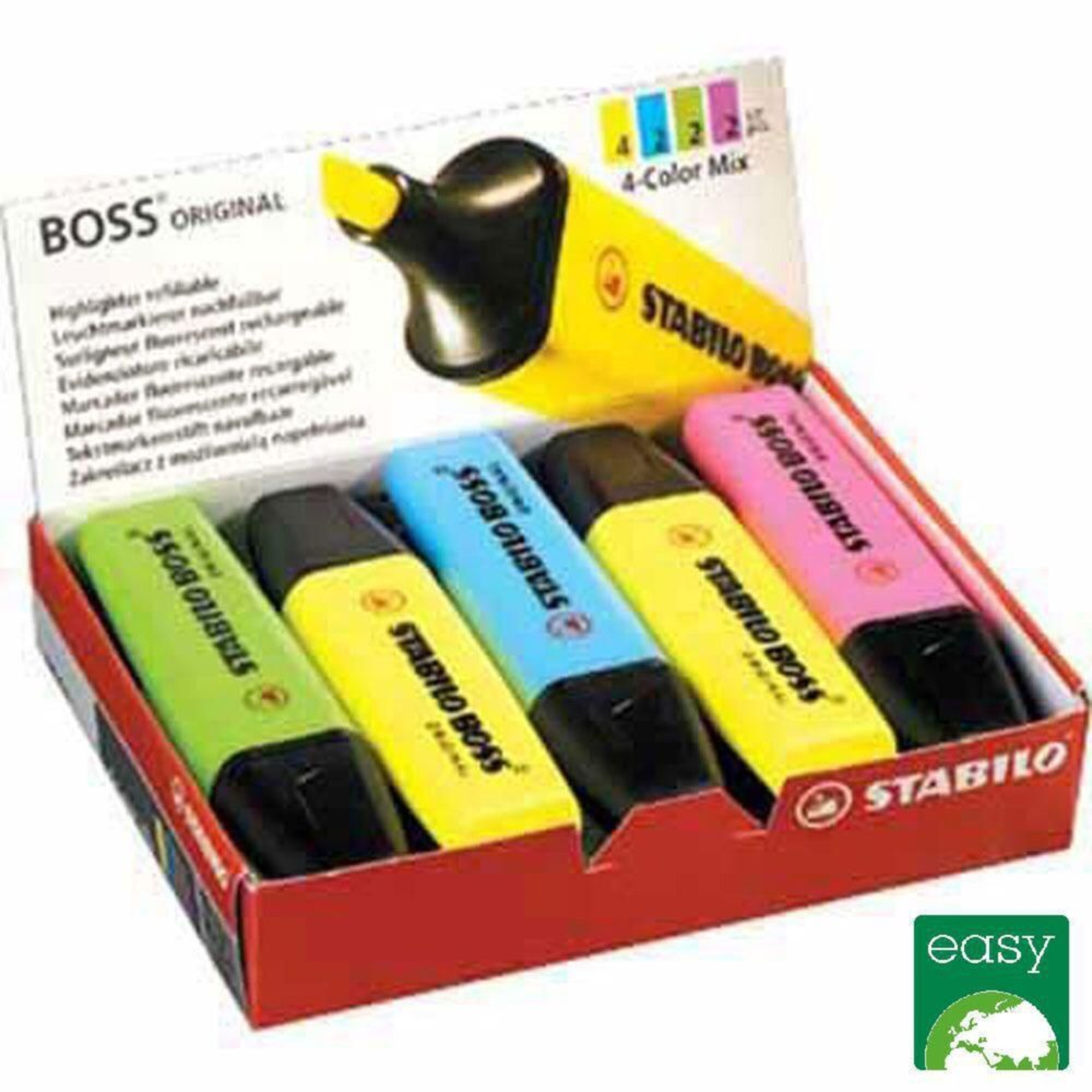 STABILO Marcador, Ponta Biselada 2 mm - 5 mm, Tecnologia de tinta ...