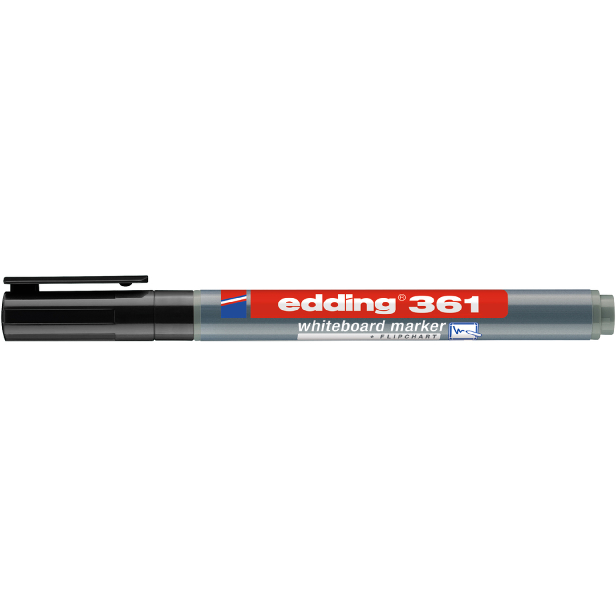 edding Marcador para Quadro Branco 660, Ponta de 1 mm, Tinta Preta